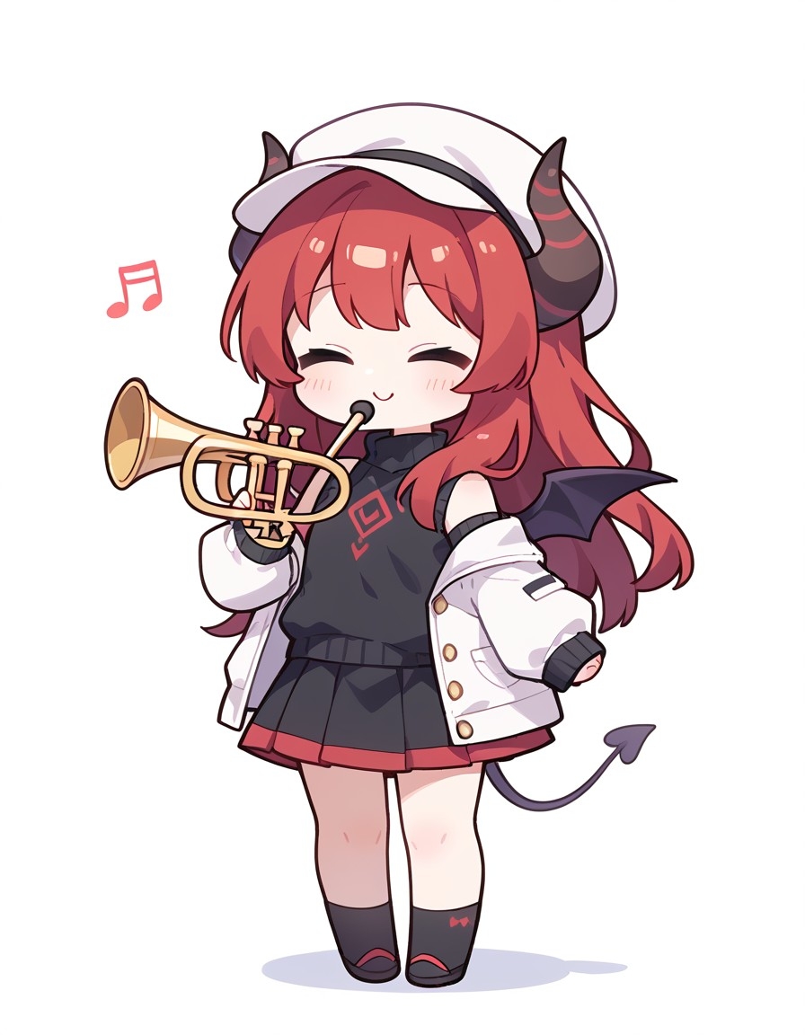 Chibi Lilith playing the trumpet :D — Moescape