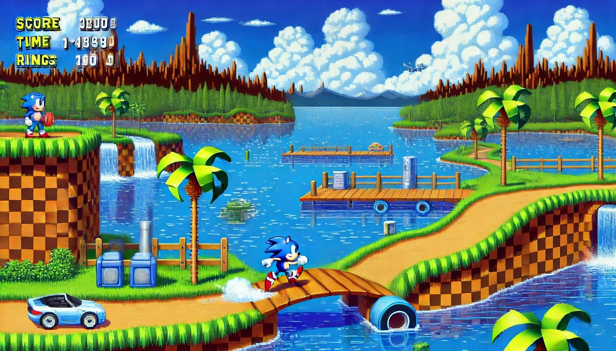 Sonic Zones~ Azure Lake Zone 3 — Moescape