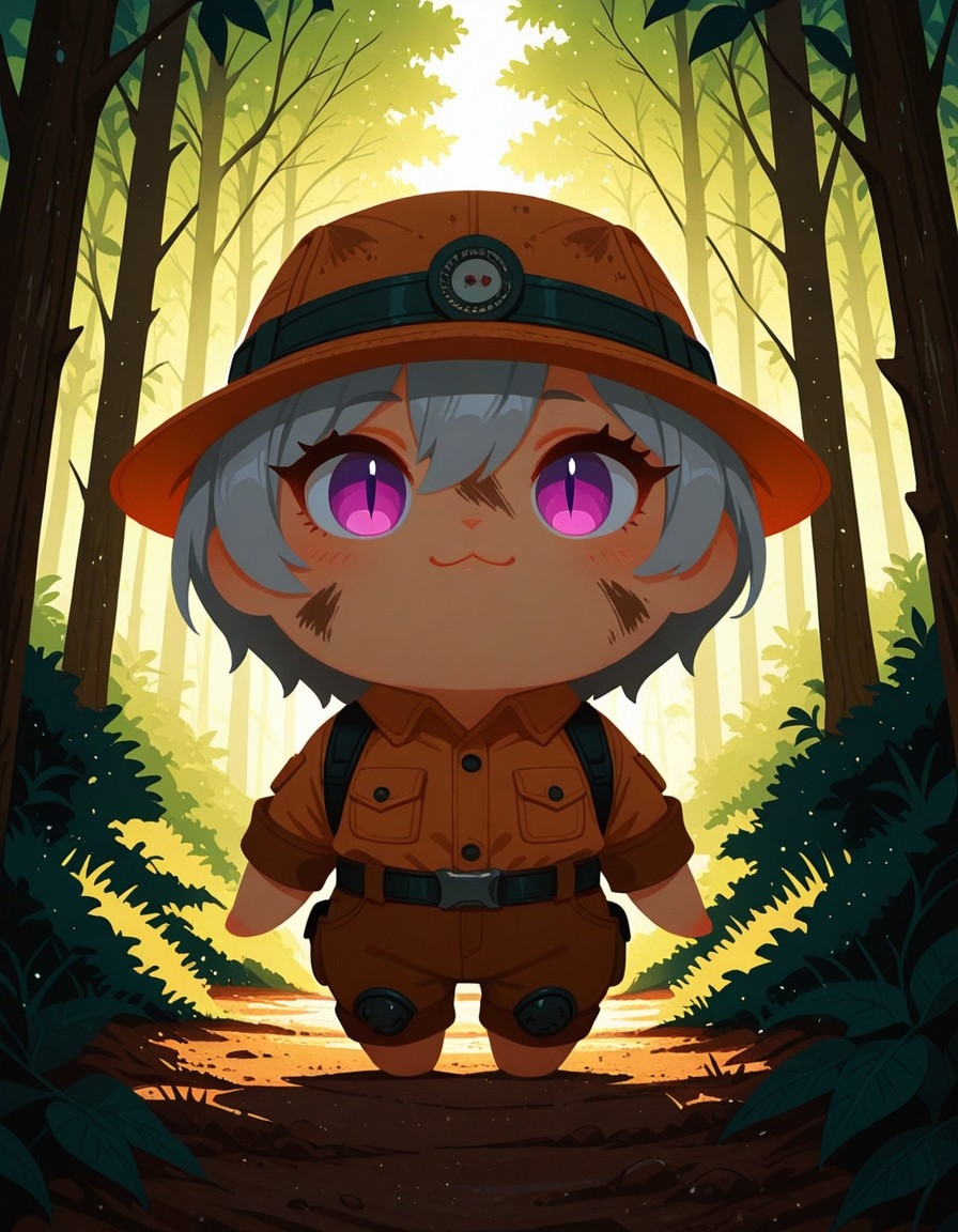 Alisa and Luna, forest exploration. — Moescape