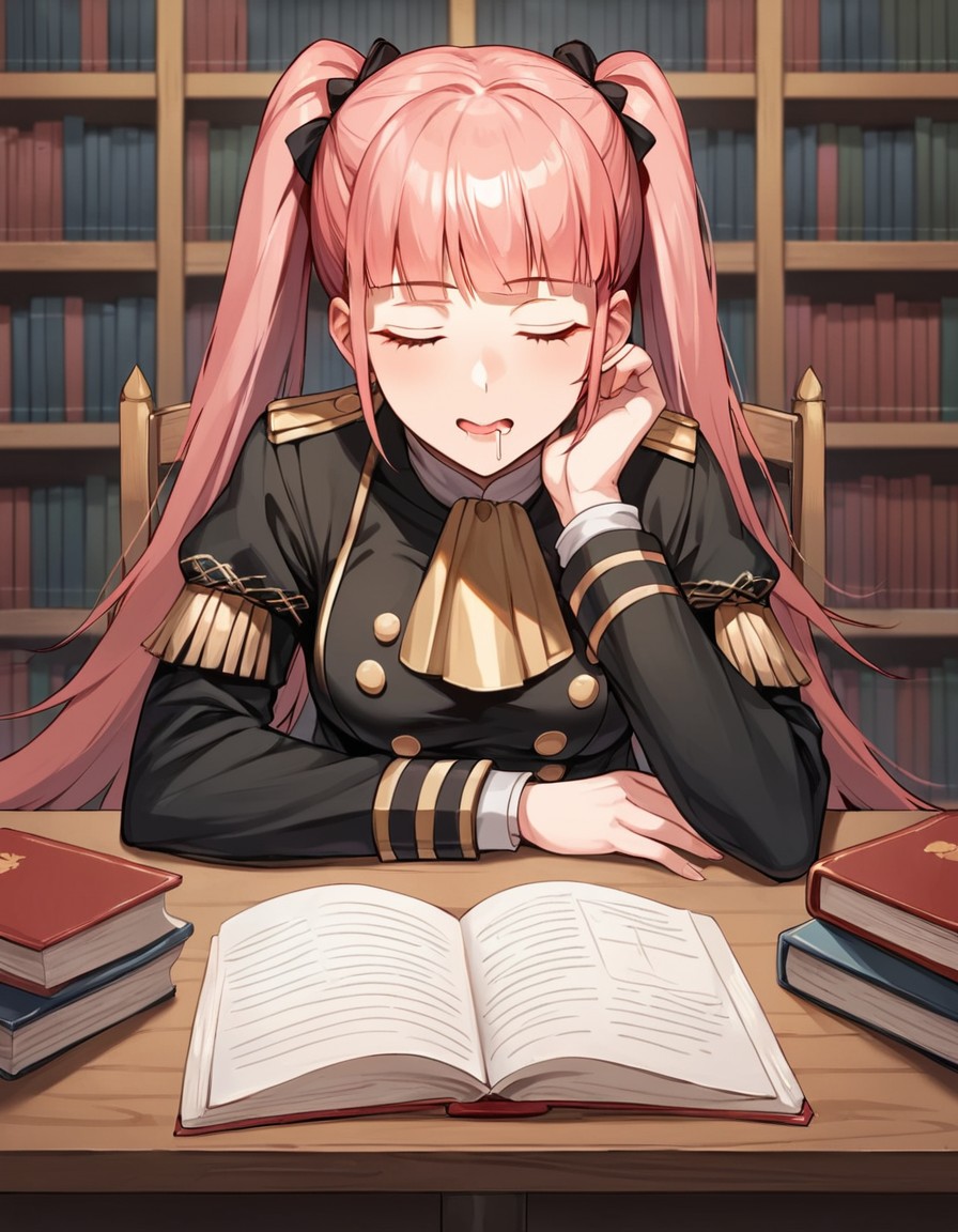 Hilda at the library (her ass is not reading) — Moescape