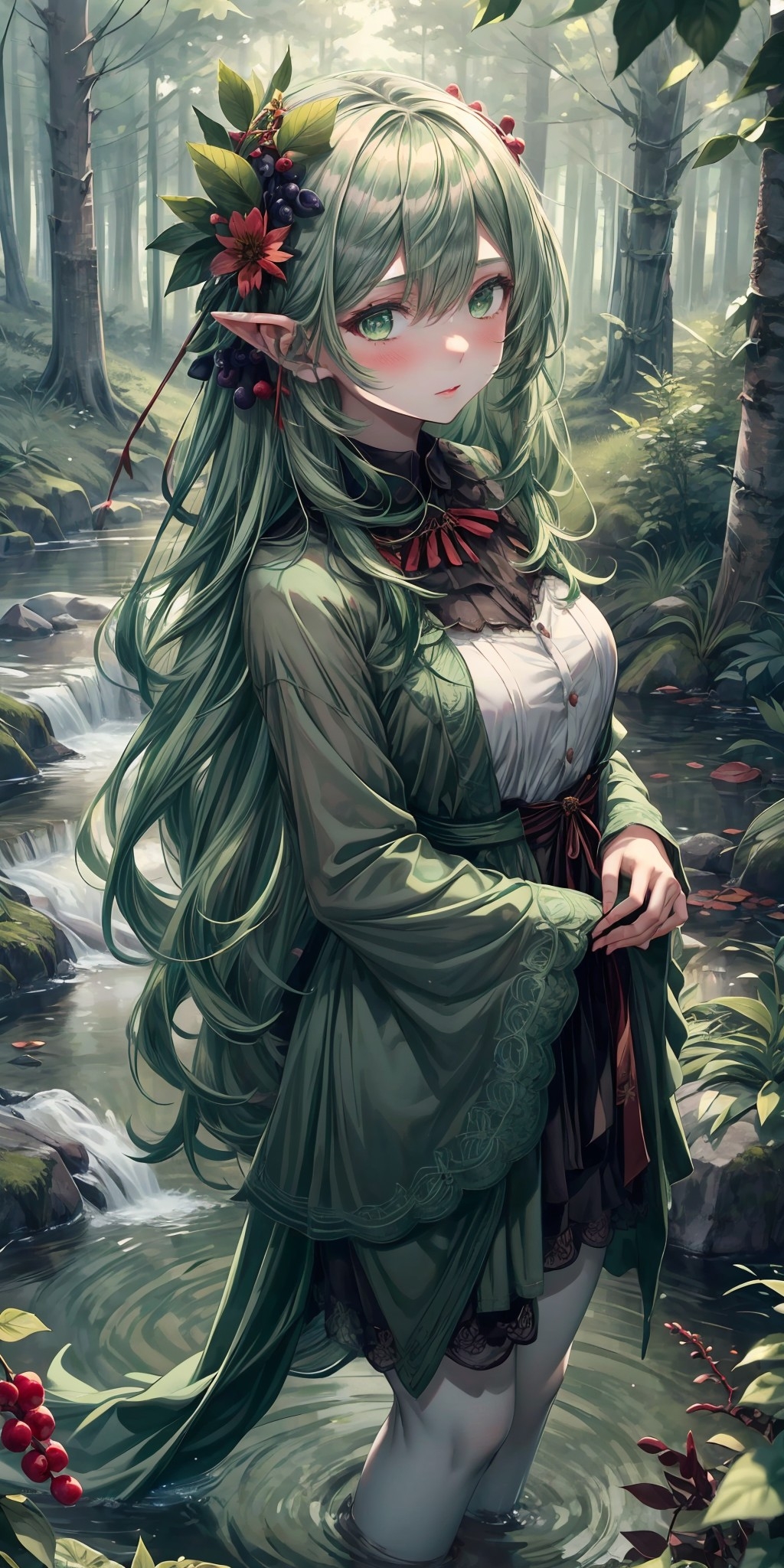 Dryad hiding her appearance (2 img) — Moescape
