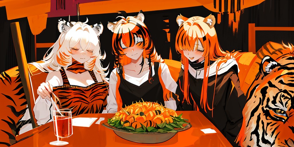 3 Pretty Tiger Girls — Moescape