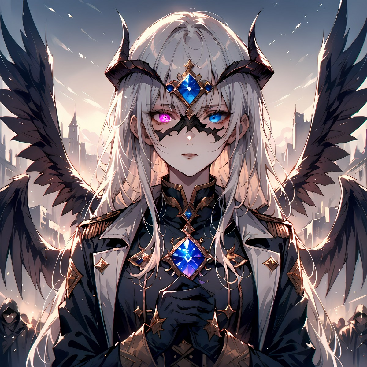 Demoness Luna leading troops into war — Moescape