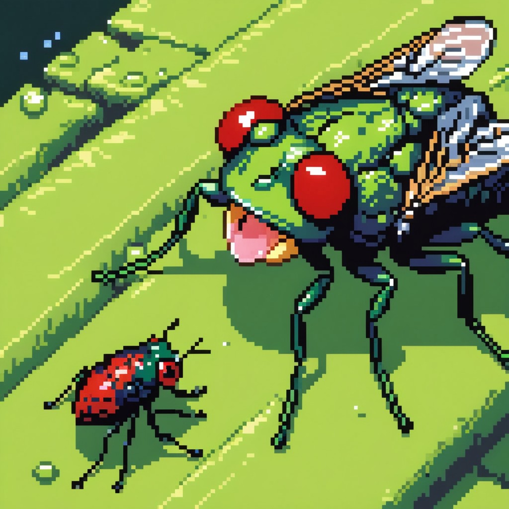 Teaching how to become a frog-fly mutant — Moescape