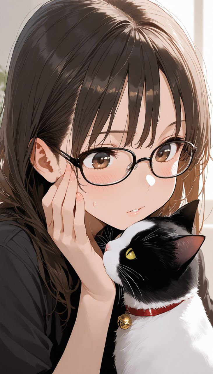 Me and my cat by Pyke — Moescape