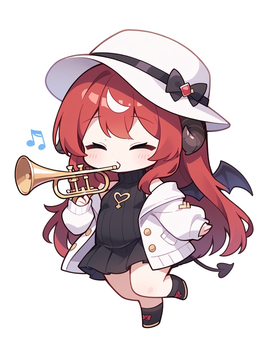 Chibi Lilith playing the trumpet :D — Moescape