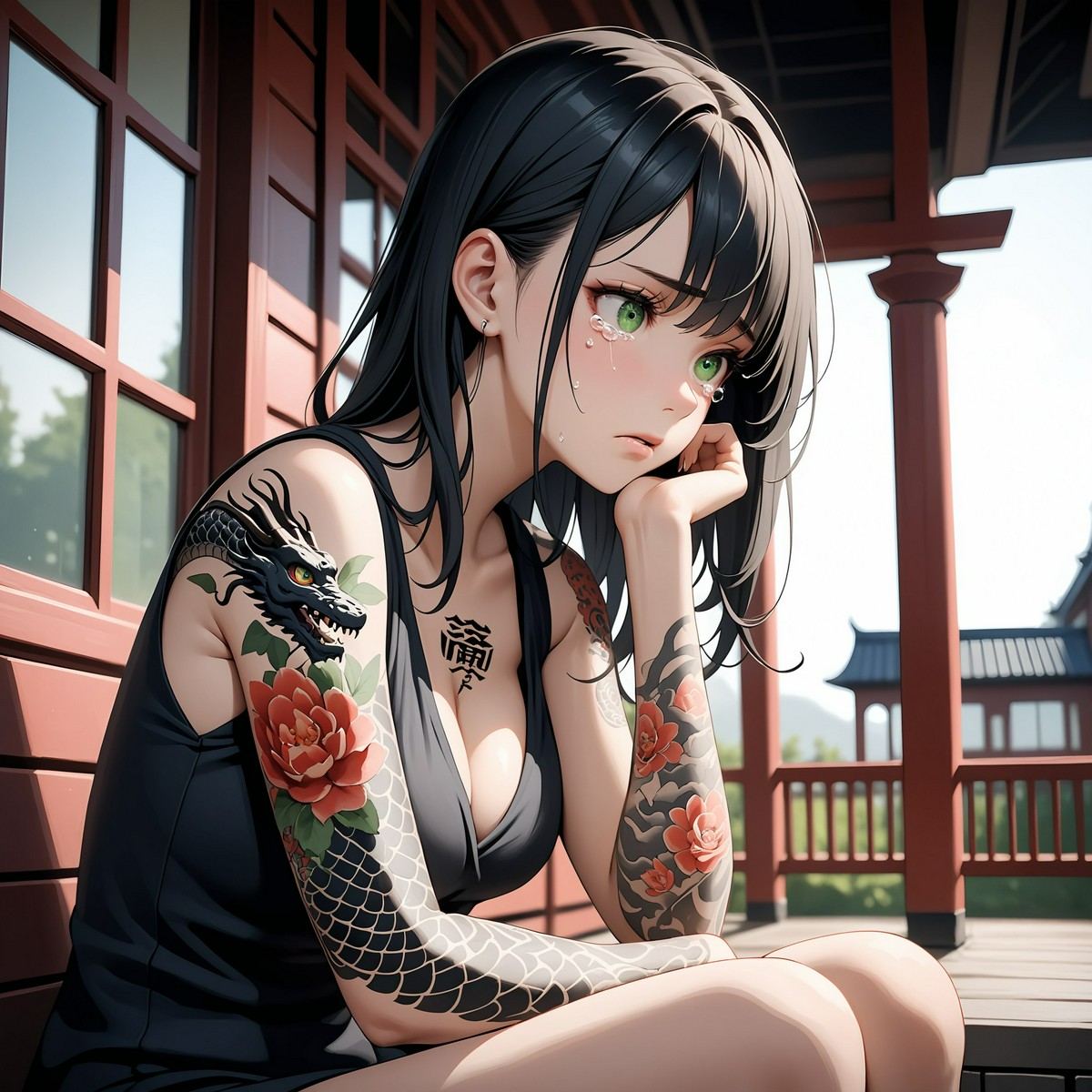 New Character: Your regretful cheating yakuza wife hasn't stopped crying since the day you left ...