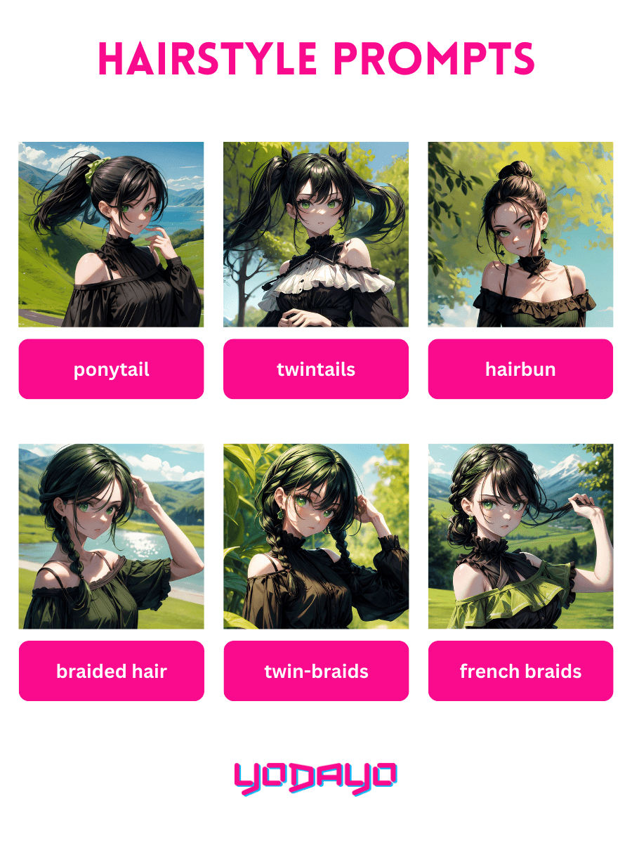 Hairstyle prompt guide — Moescape