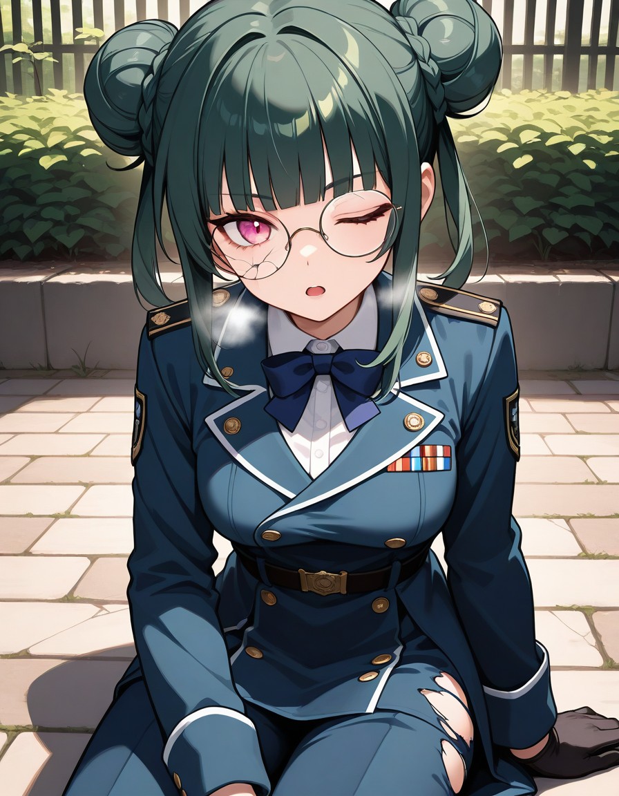 Your telling me...젠장....you broke my glasses....even cracked my ribs ...