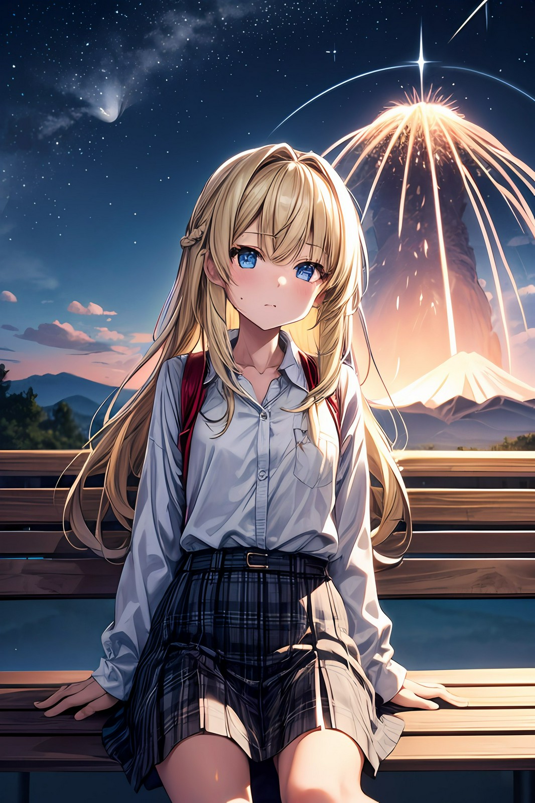 Meteor shower at Mt. Fuji — Moescape