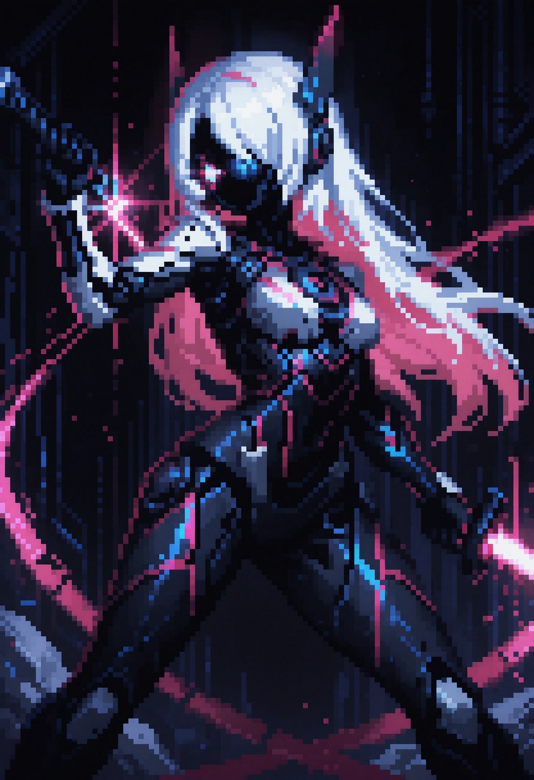 Pixel Void Sentinels — Moescape