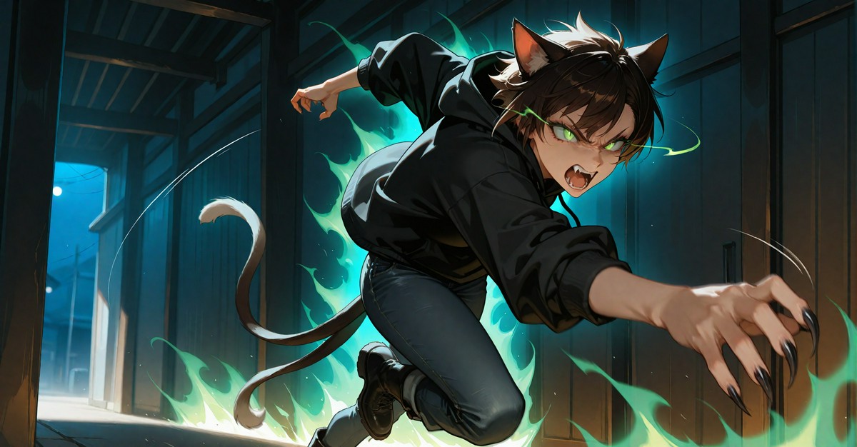 Nyaralena (Nekomata form) — Moescape