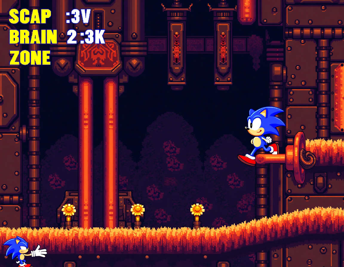 Sonic Zones~ Scrap Brain Zone 2 — Moescape