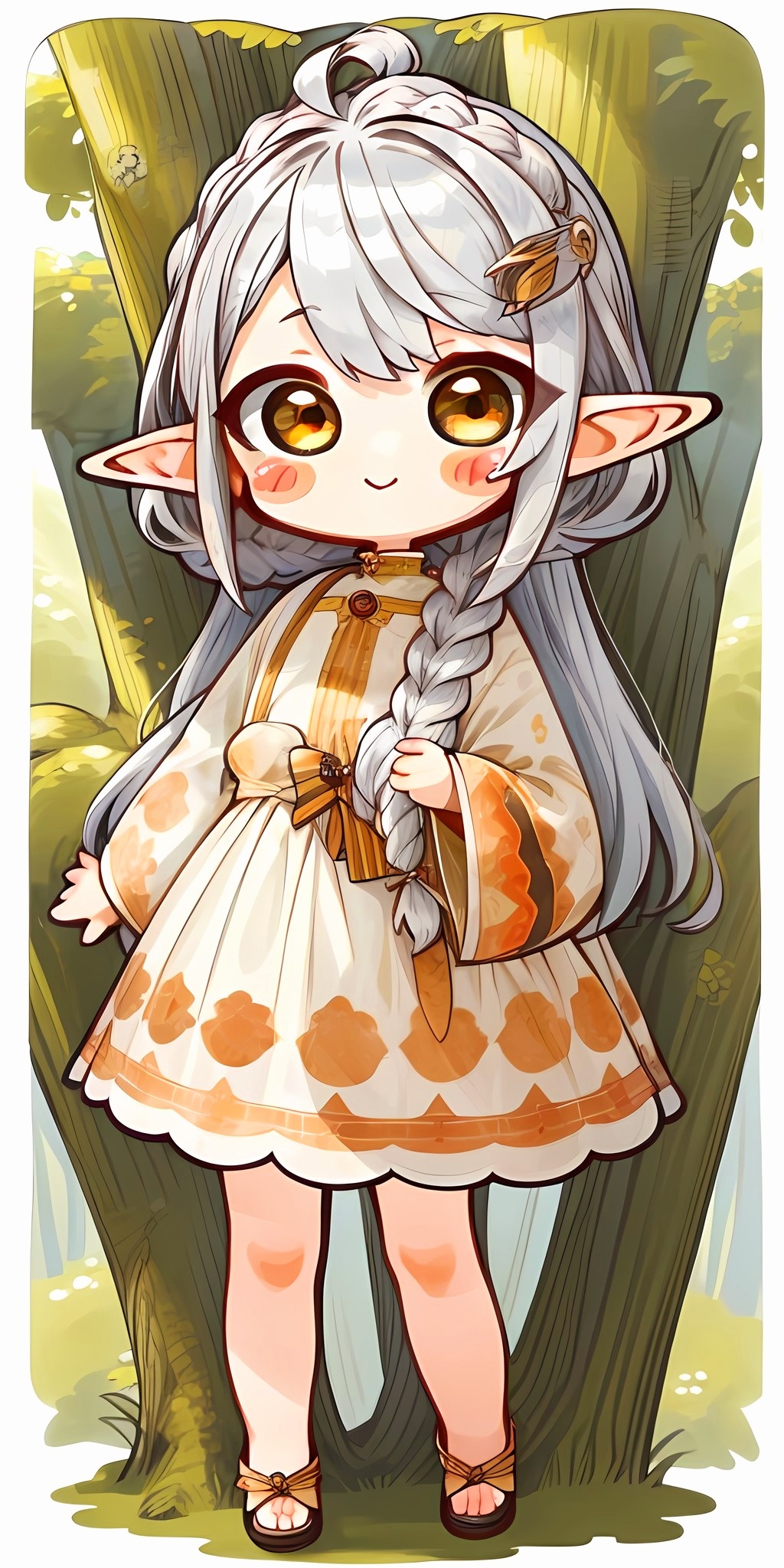 🧡Chibi Eleanor (Natchu OC)🤍 — Moescape