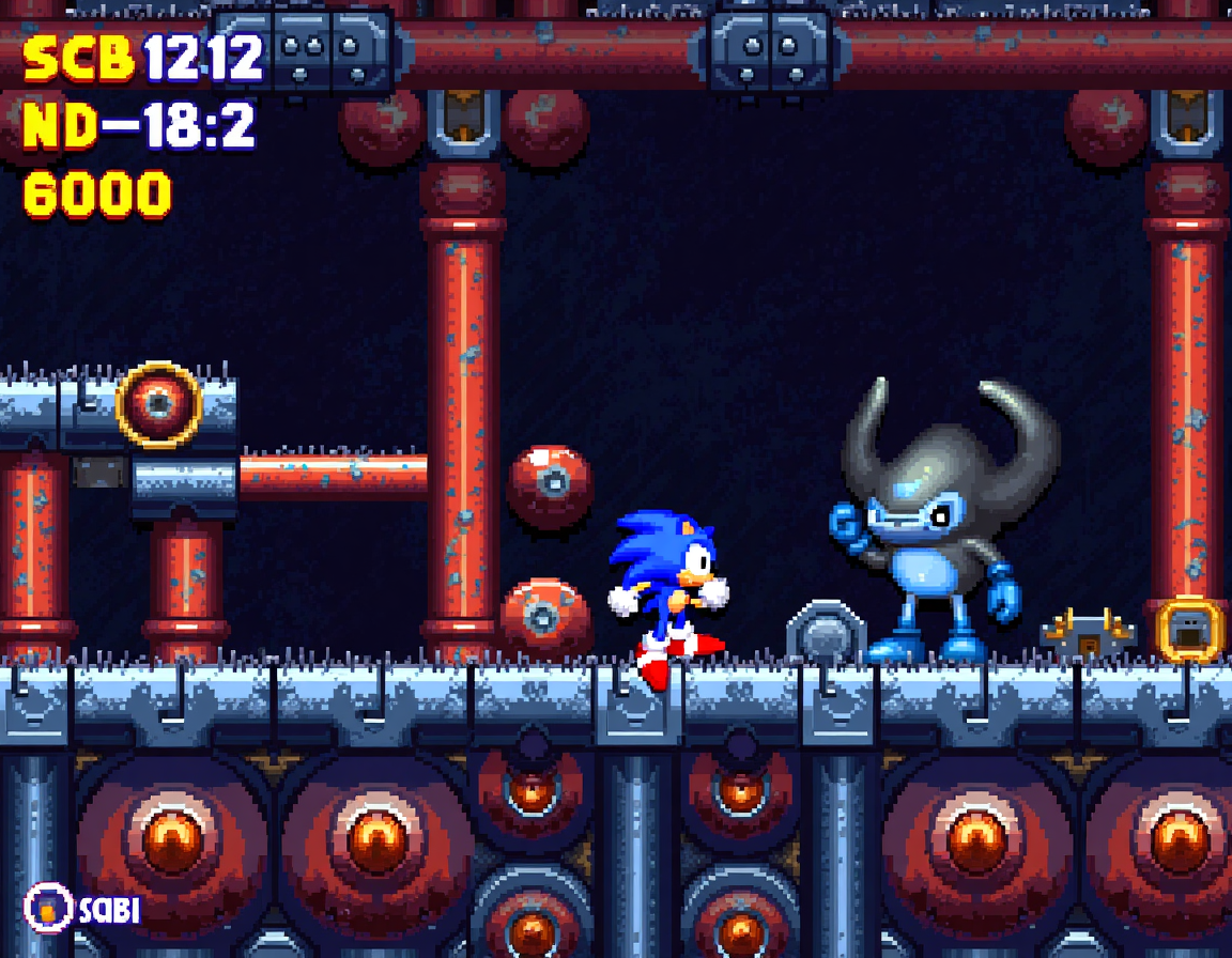 Sonic Zones~ Scrap Brain Zone 4 — Moescape