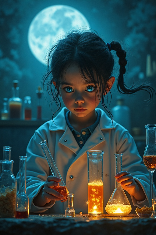 "Laboratory of Nightmares: A Terrified Girl in a Haunted Science Lab ...