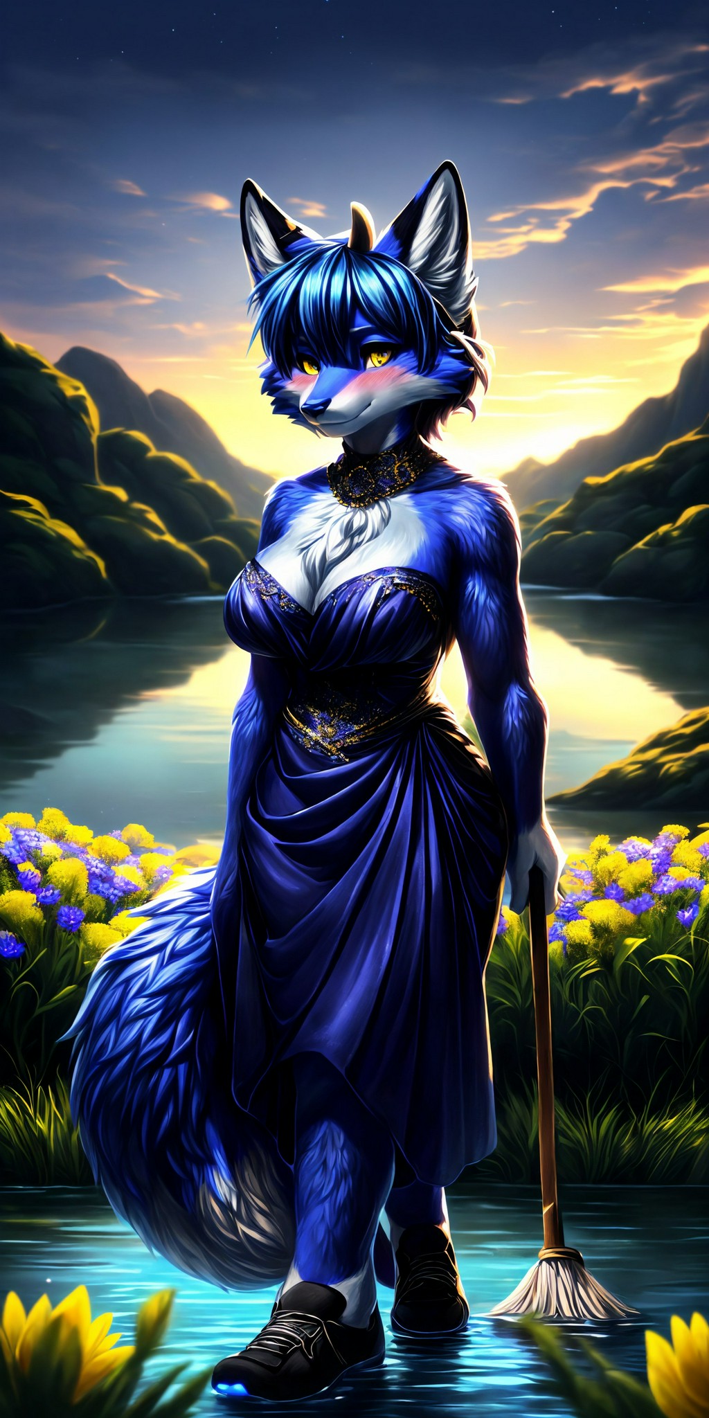 Models Personified : Indigo Furry Hybrid — Moescape