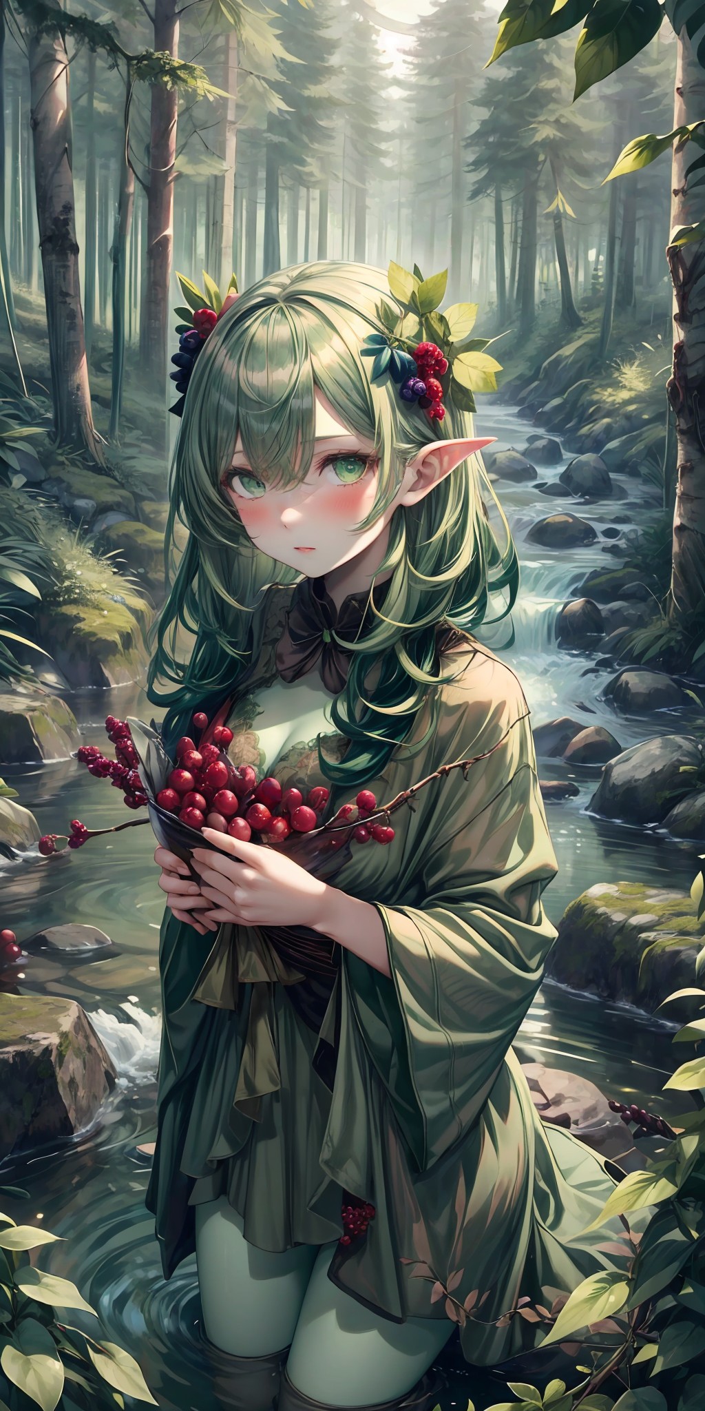Dryad hiding her appearance (2 img) — Moescape