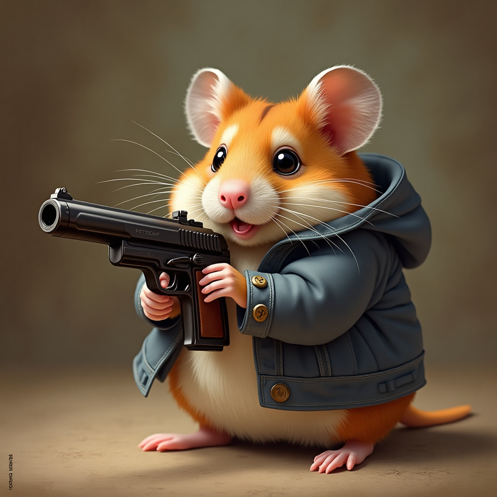 Hamster with gun — Moescape