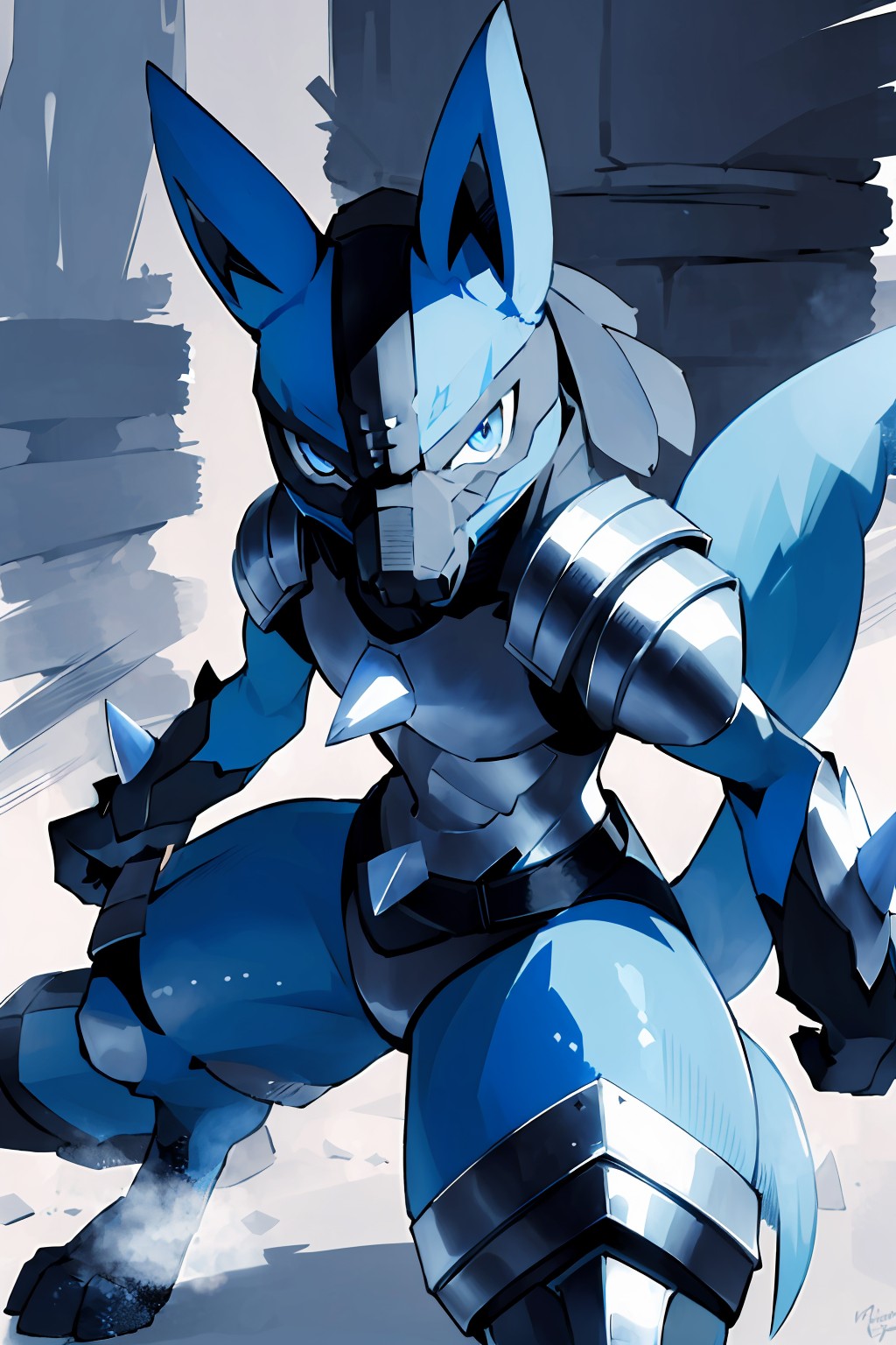 Lucario the Aura Knight (7) — Moescape