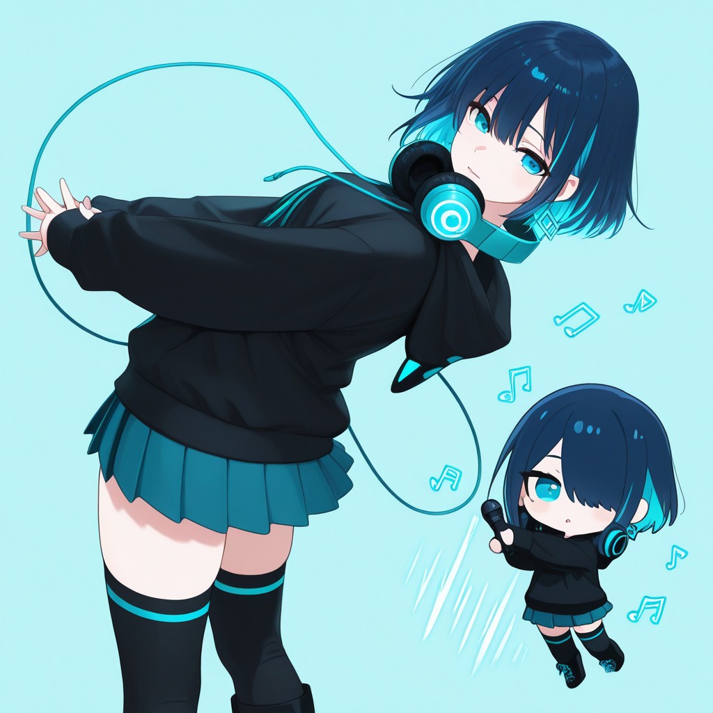 Ado and chibi Ado version — Moescape