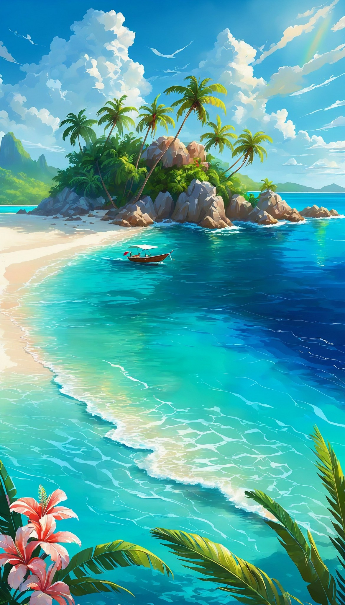 Tropical Beach 🏝️🌴🥥🌤️🍹III — Moescape