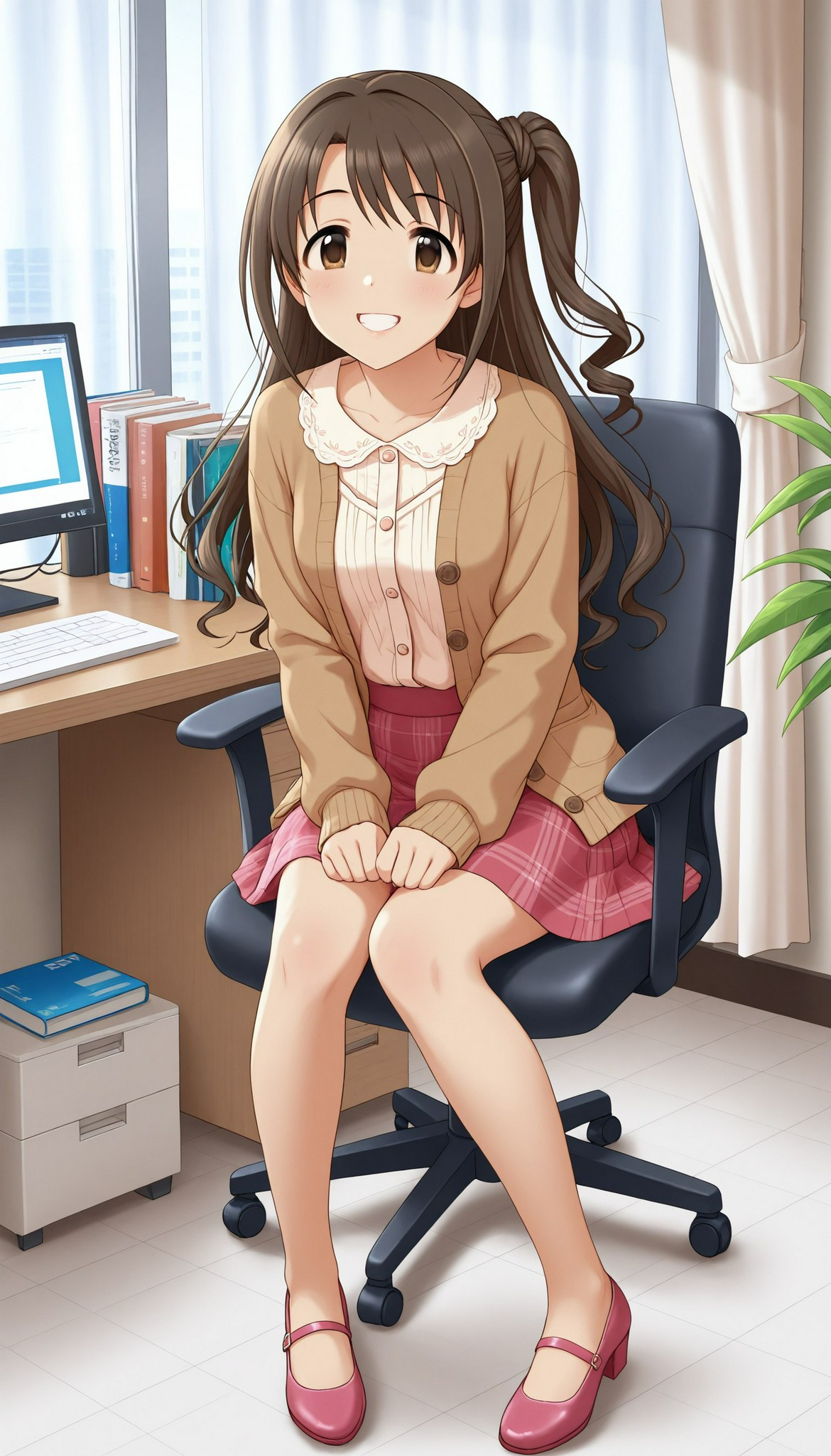 Shimamura at Office - img2img + Control Net — Moescape