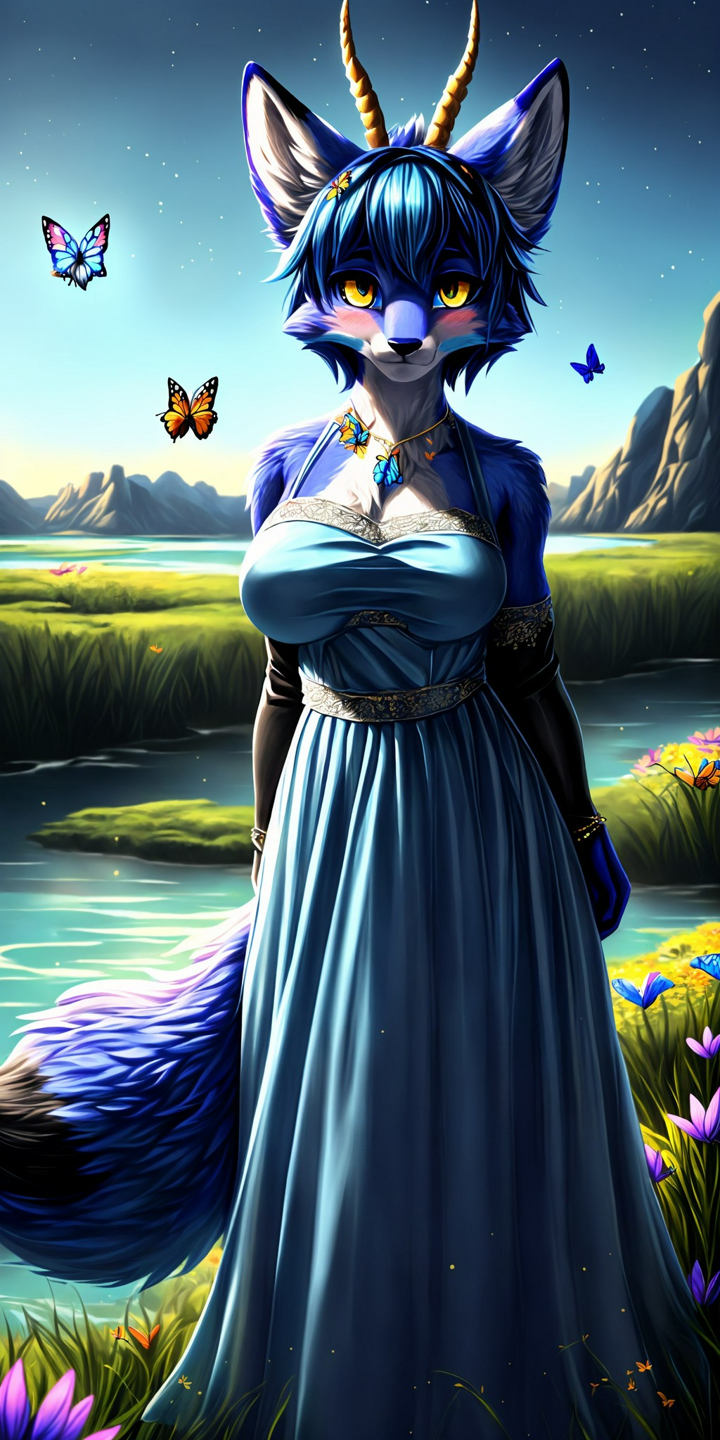 Models Personified : Indigo Furry Hybrid — Moescape
